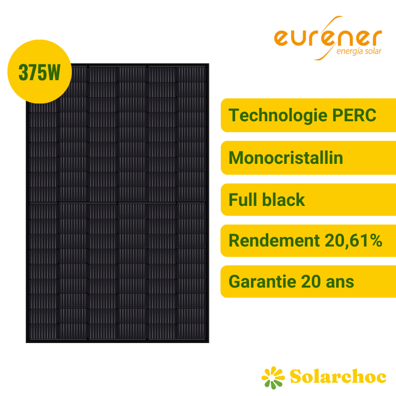Panneau solaire EURENER 375W Full Black - MEPV ICON 375